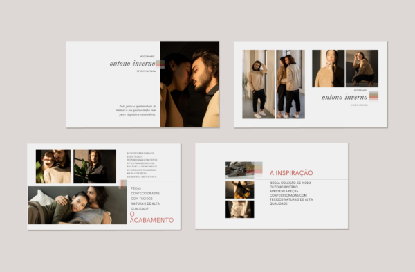 Template de moodboard para moda elegante